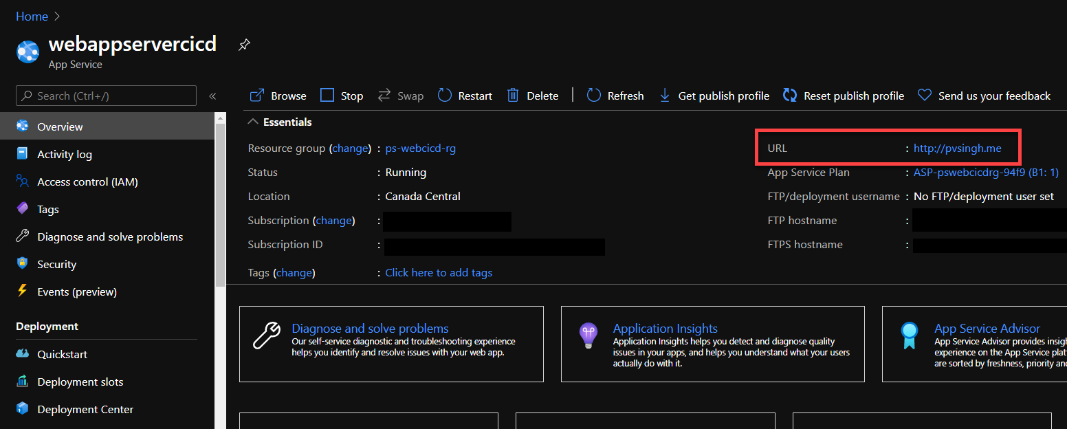 Setup Custom Domain for Azure App Service - Parveen Singh