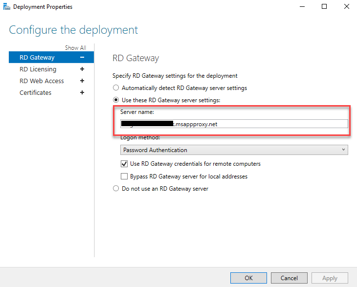 Publish On-Prem RDS Environment with Azure AD Application Proxy - Parveen Singh