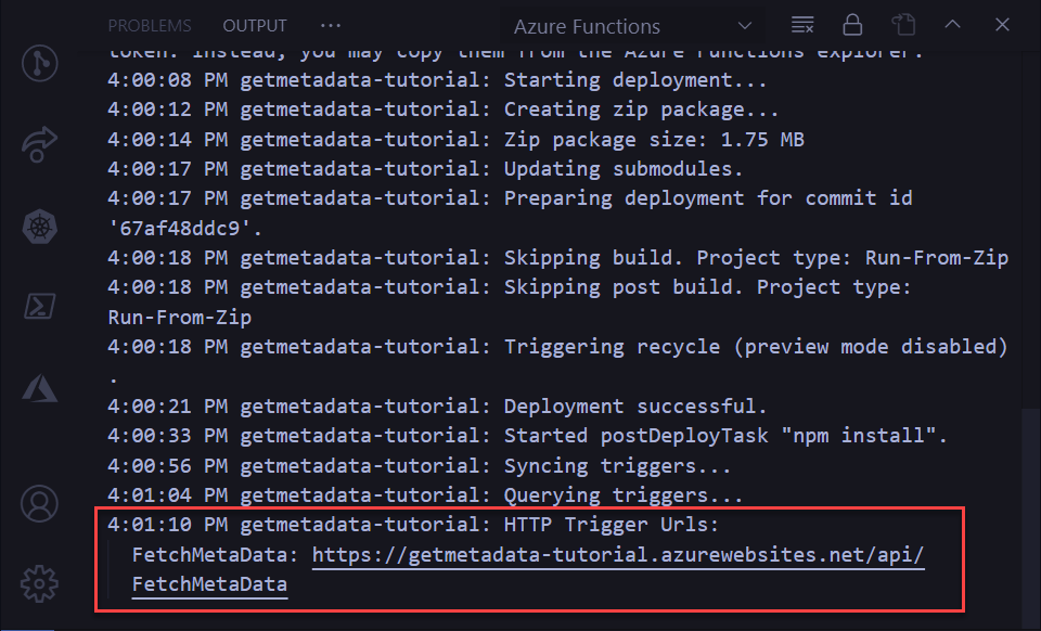 Scrape Website Metadata using Azure Functions - Parveen Singh
