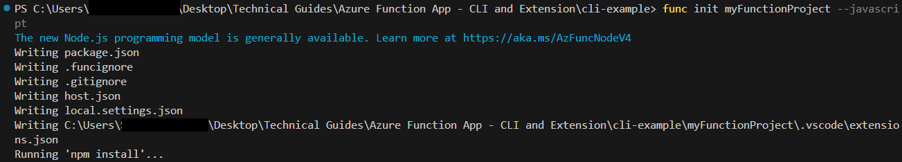 Creating Azure Function Apps with VS Code Extension and Azure CLI - Parveen Singh