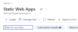 Hosting Next.JS Static Websites on Azure Static Web App - Parveen Singh